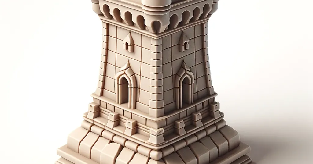 Medieval Rook Chess Piece von Hago Mis Muebles | Kostenloses STL-Modell ...