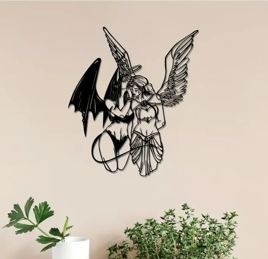 Devilish Angel Wall Art by Jura Švébiš | Download free STL model ...