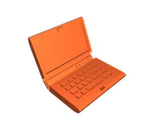 Lego Compatible (62698.dat) Minifig Computer Laptop (Open) by thall72 ...