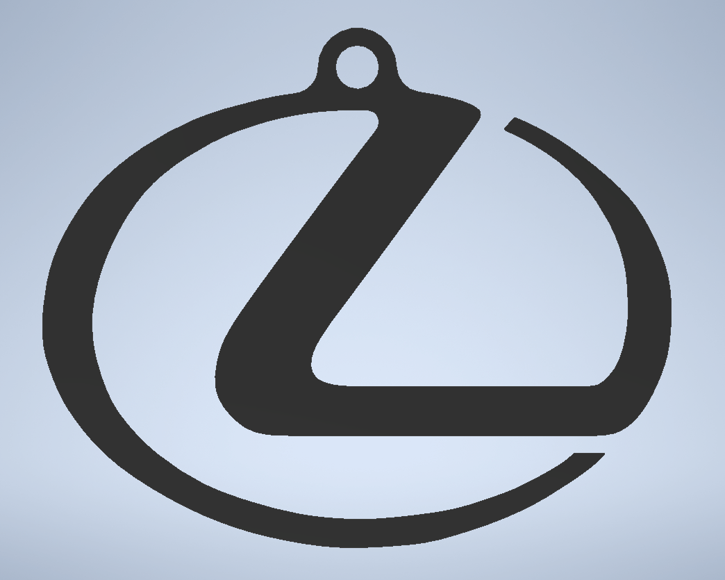 Lexus Logo | Keychain by Designer | Download free STL model ...