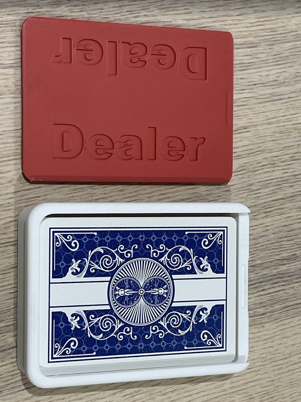 Strong, sliding lid with snap closed card case for poker sized cards ...