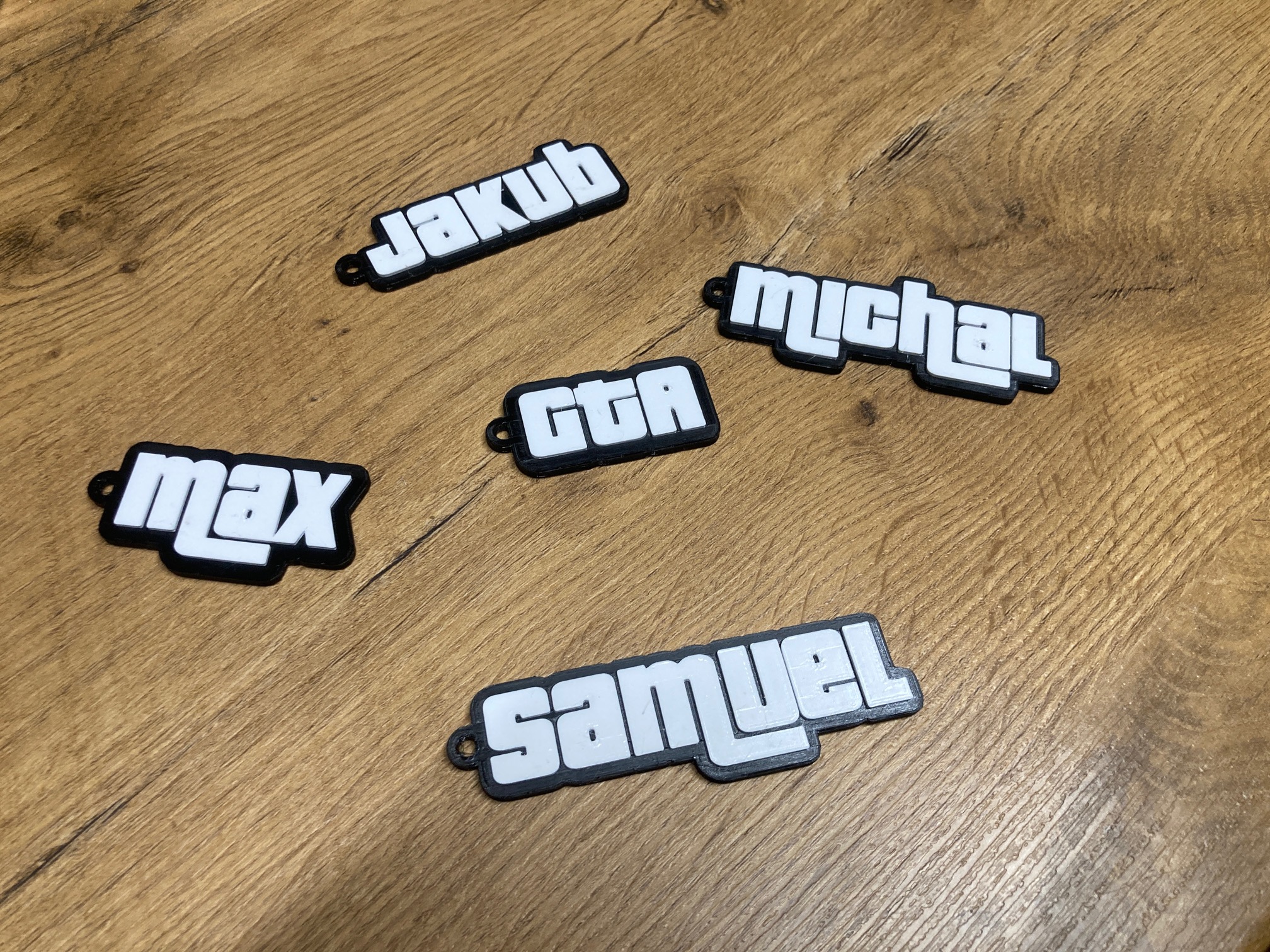 Grand Theft Auto (GTA) keychain with custom name by Viktor M ...