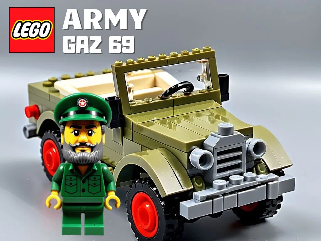 Lego Army GAZ 69 by Mgr. Pavel Krist | Download free STL model ...