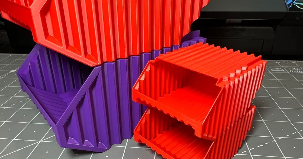 Stackable Storage Bin, Spiralized Vase Mode (re-upload) by Mr. Pewpy ...
