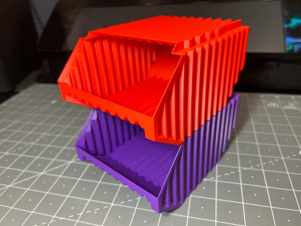 Stackable Storage Bin, Spiralized Vase Mode (re-upload) by Mr. Pewpy ...