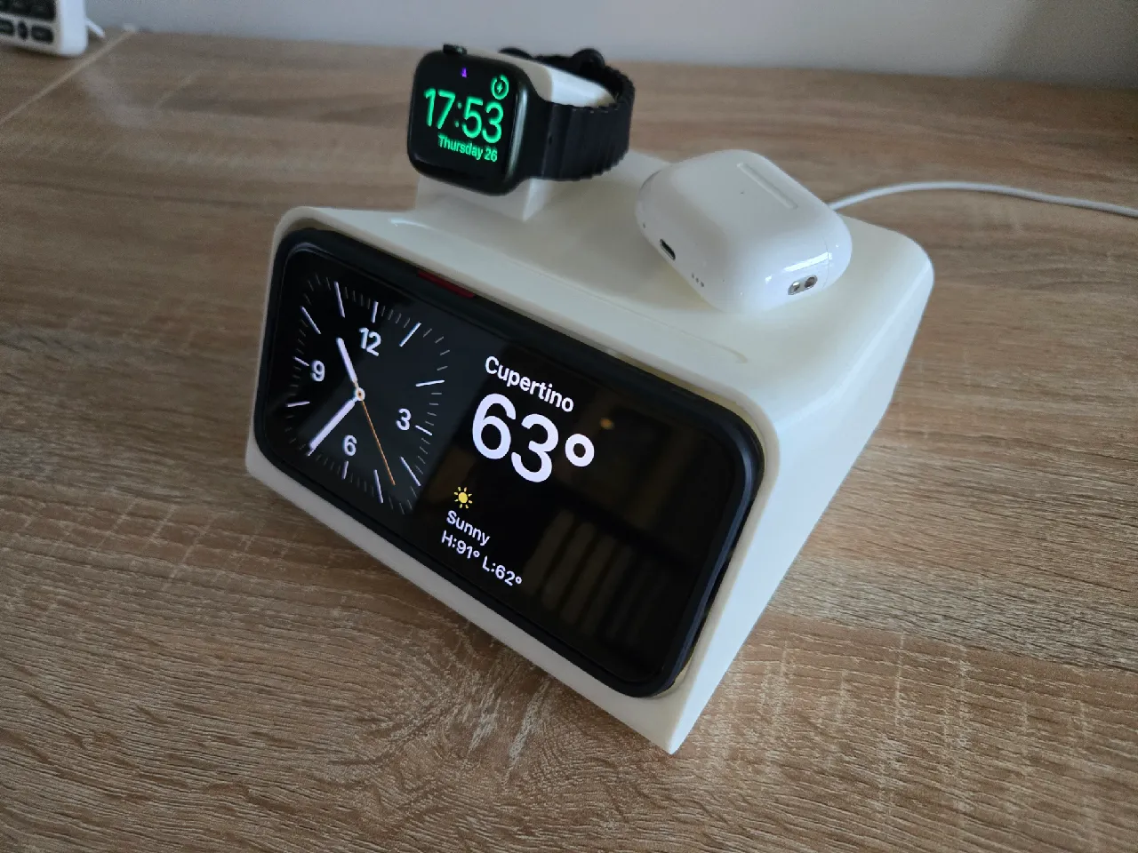 Case-Friendly iPhone Standby Dock with Watch Charger! by The ...