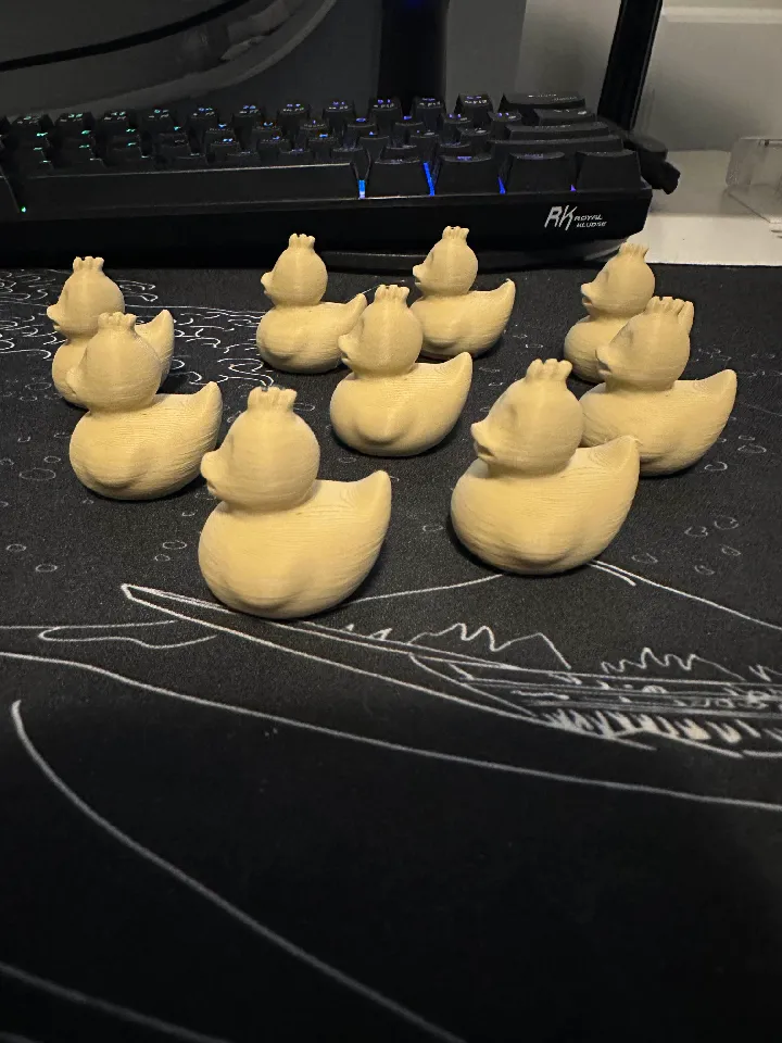 Tiny rubber ducks (Mohawk by Justin Vangaal | Download free STL model | Printables.com