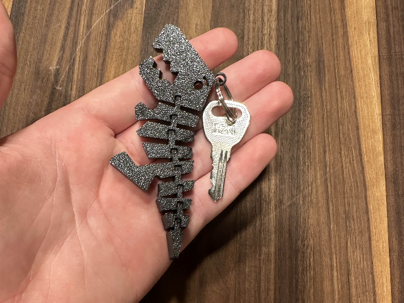 Flexi Rex Keychain by Justin Vangaal | Download free STL model ...