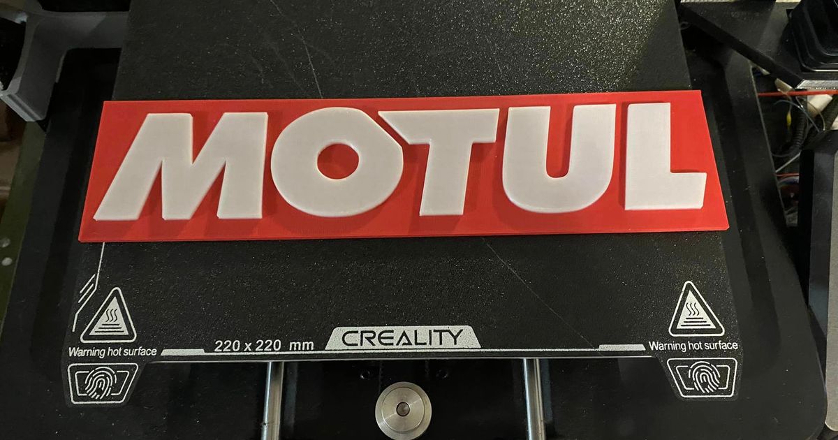 Motul logo by Pat Sarault | Download free STL model | Printables.com