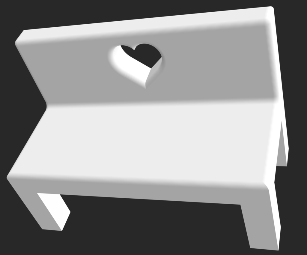 Bench heart von Nicki | Kostenloses STL-Modell herunterladen ...