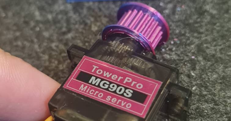 MG90S Servo Pulley by mrg3ar | Download free STL model | Printables.com