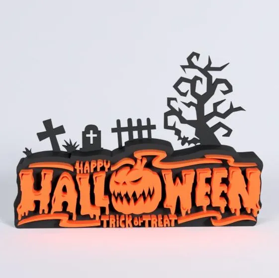 Happy Halloween by Rag3d | Download free STL model | Printables.com