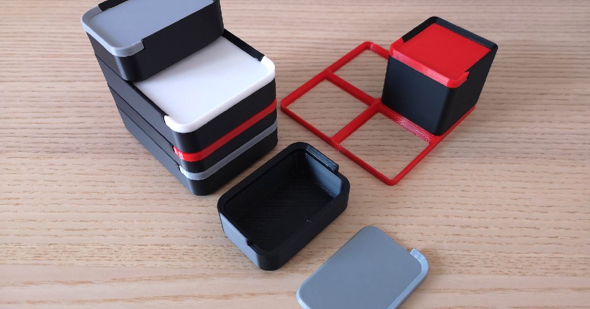 Stackable Custom Box (parametric) por steair | Descargar modelo STL ...