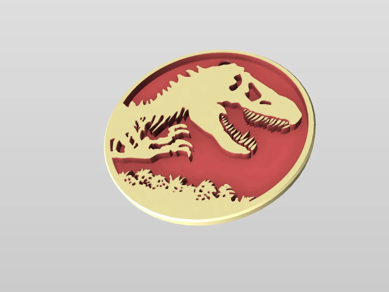 Jurassic Park Token&Medal by La Robottega | Download free STL model ...