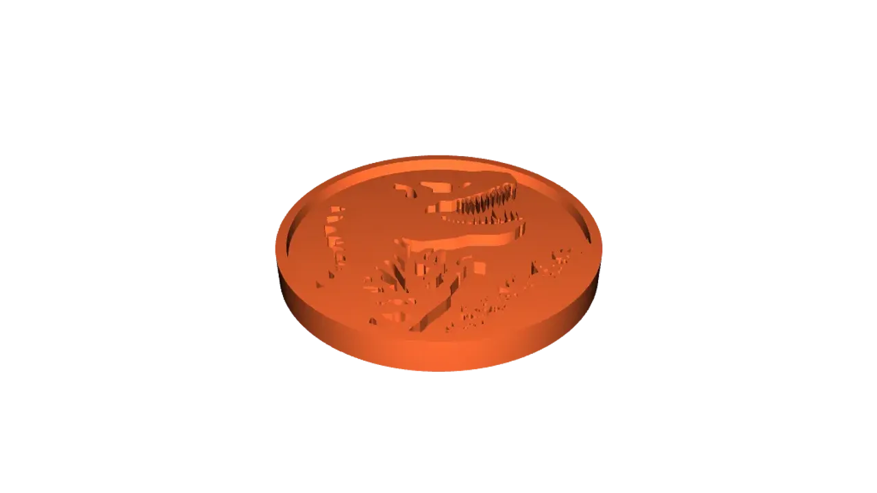 Jurassic Park Token&Medal by La Robottega | Download free STL model ...