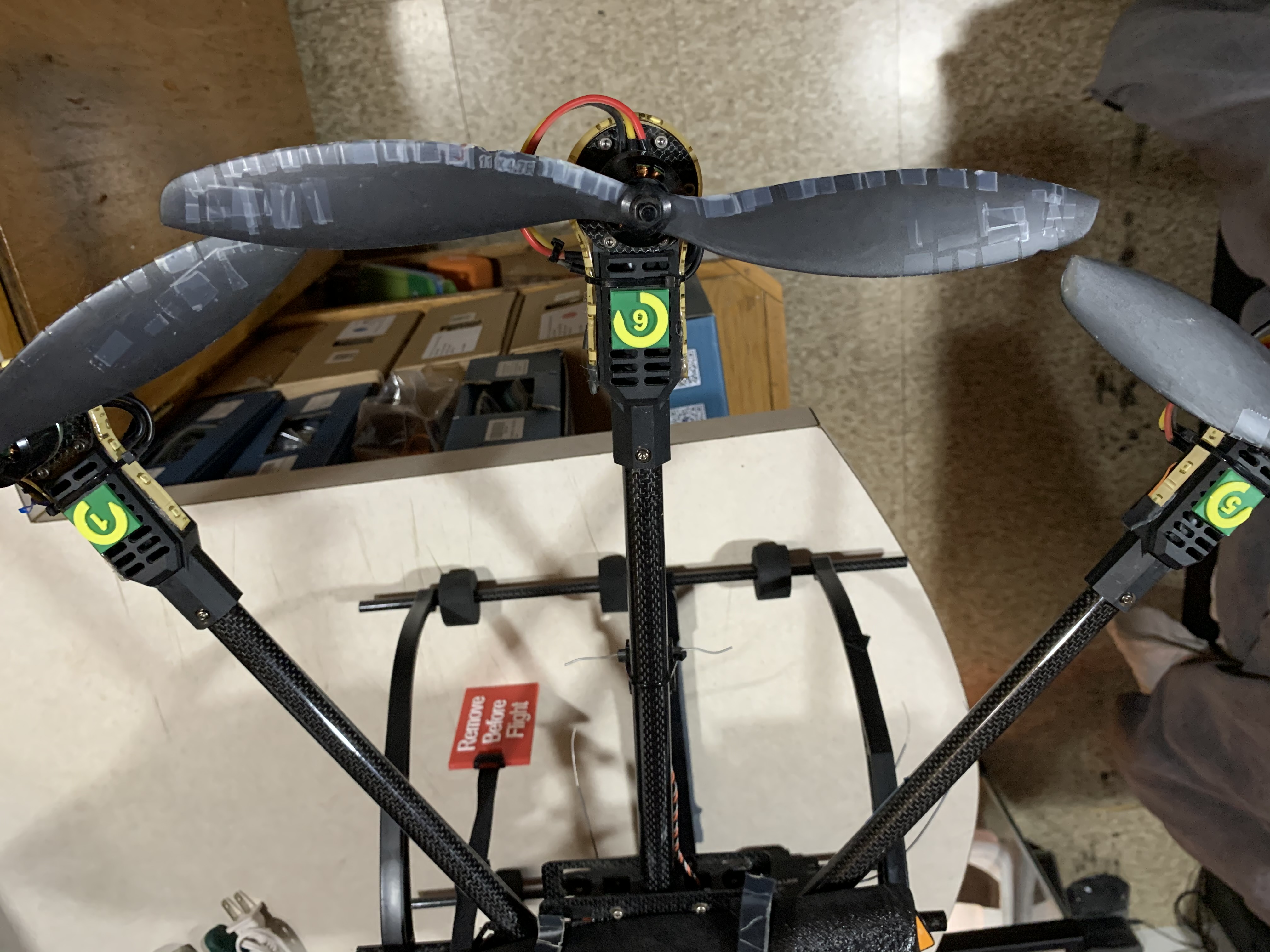 Hex Drone 6 Arm Identifiers by KevinWRay | Download free STL model ...