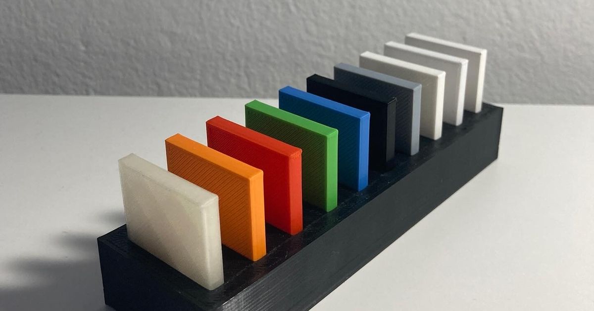 Filament color swatch palette by 3Dcreation | Download free STL model ...