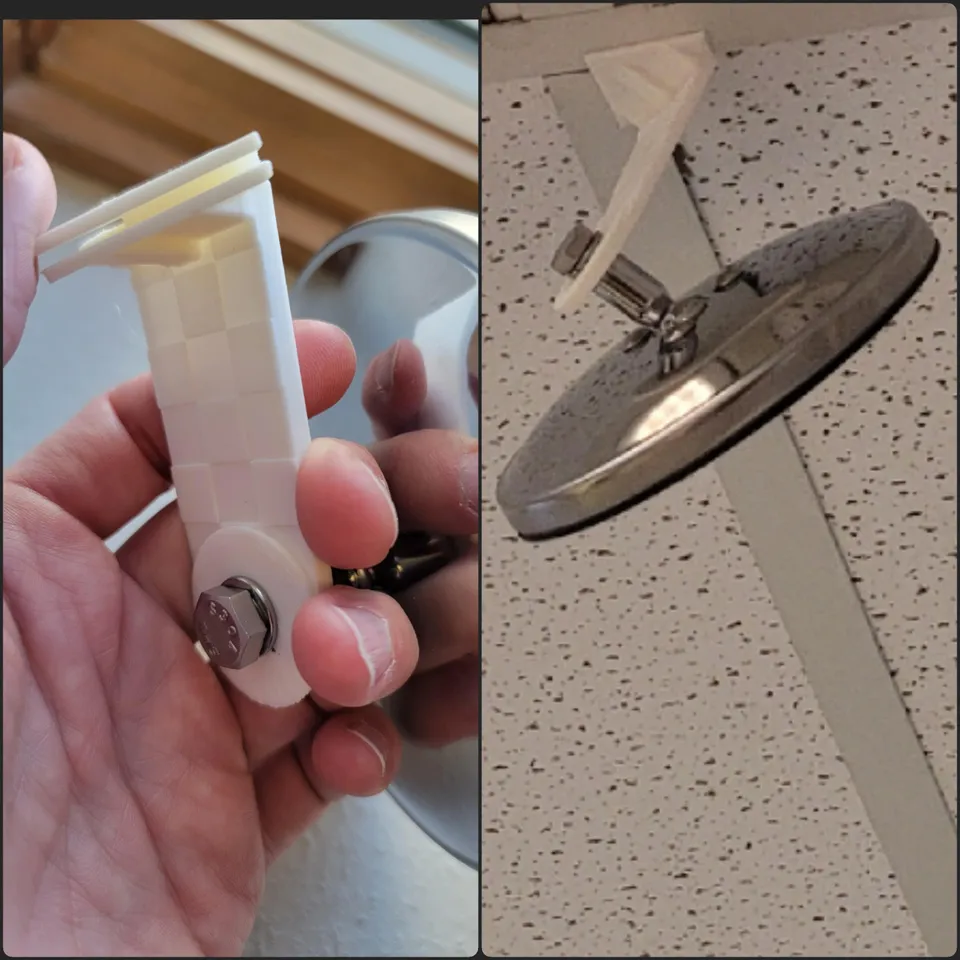 Ceiling tile screw mount by ShinglyElm | Download free STL model ...