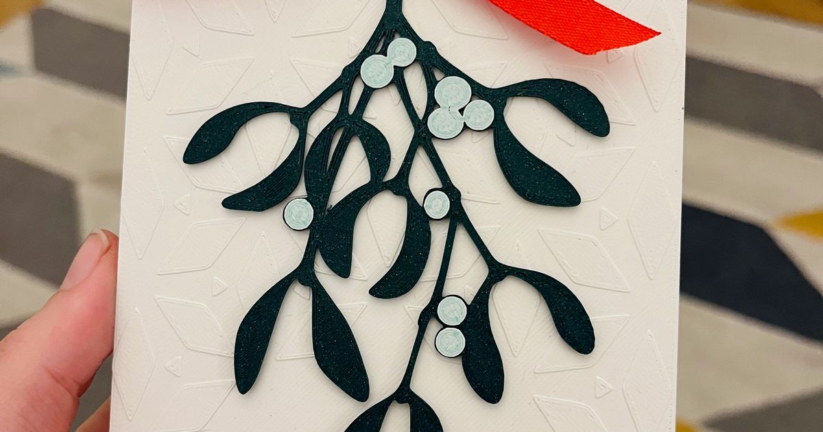 Giant 'brick' wreath mistletoe Remixed by AndMarksTheSpot - MakerWorld