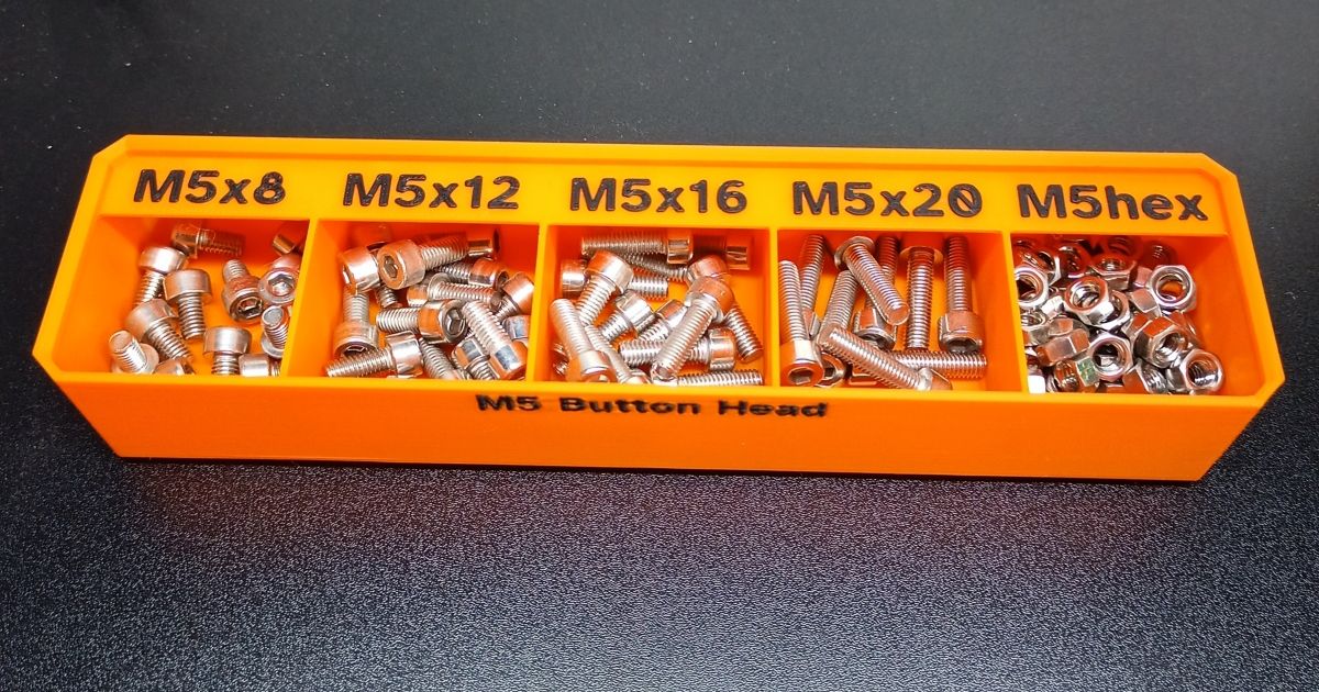 FreeGrid Metric Bolt Boxes with Labels by In3Dca | Download free STL ...