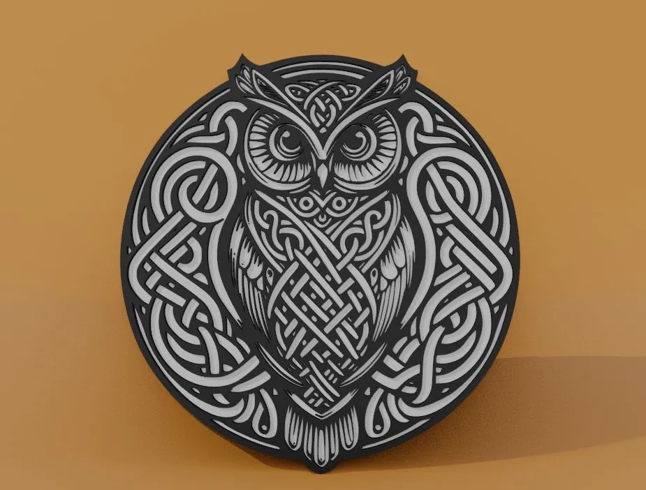 owl art by Milinje | Download free STL model | Printables.com
