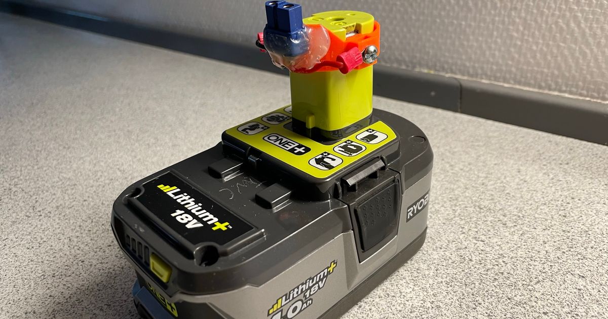 Ryobi power "thief" (slides on) - V2 by TC | Download free STL model ...