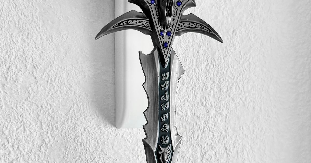 Frostmourne Sword Wall Mount (TESA) by pixelwave | Download free STL ...