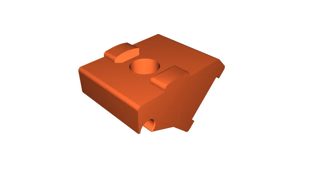 Daylight LED holder with cable clip 30x30 extrusion by Dizzy Keebs ...