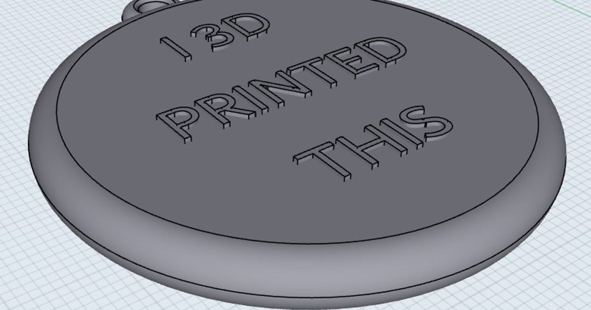 Key ring "I 3D printed this" by ShadowMoses | Download free STL model ...
