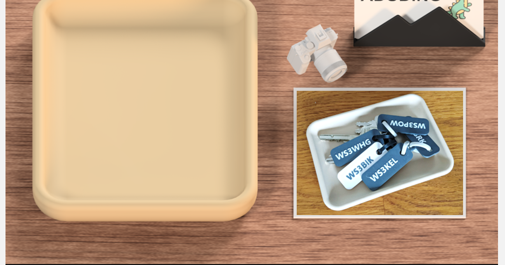 Design Key Tray by Adudino | Download free STL model | Printables.com