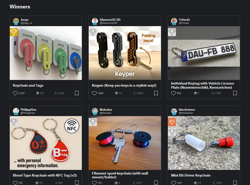 Key Ring (Key Ring Collection) by Adudino | Download free STL model ...