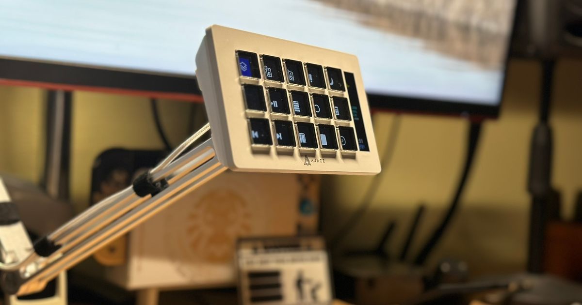 Stream deck-like device ball head arm mount by mangoDB | Download free ...