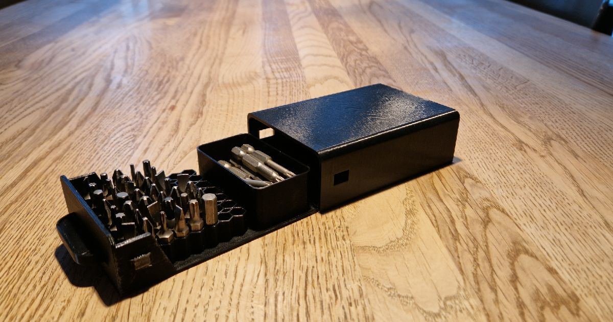 Hex bit storage box for 1/4" Hex Bits by Anton Bissø Stausholm ...