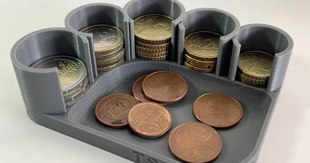 Modern Coin Tray by Nonit Gupta | Download free STL model | Printables.com