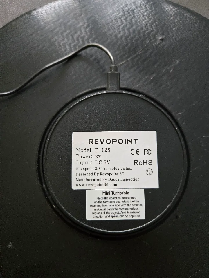 Revopoint Miraco Turntable T-125 extension 350mm /Drehtellererweiterung ...