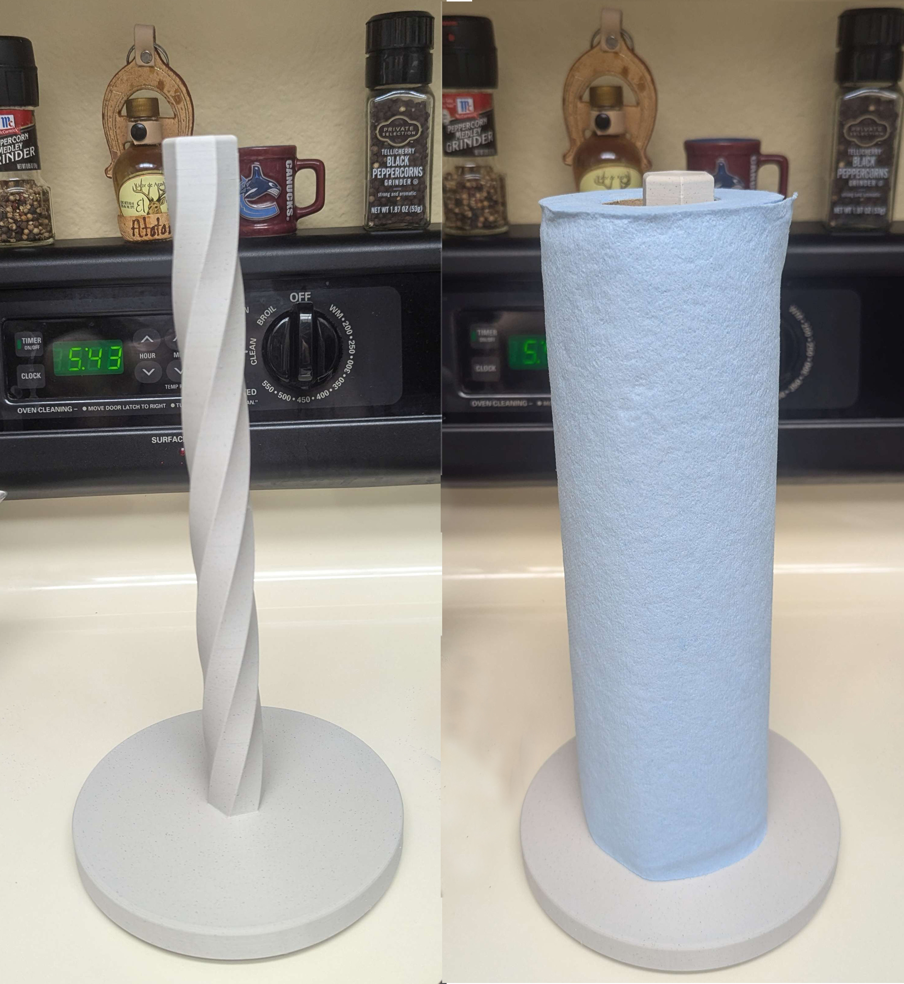 Paper Towel Holder With Internal Supports for Strength by Lloyd Welder ...
