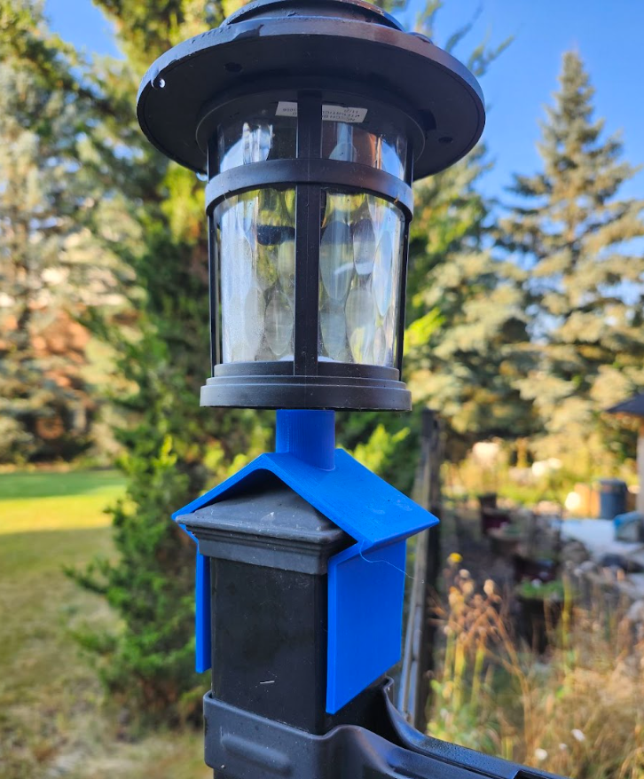 Solar Fence Post Adaptor by Geoff Coleman | Download free STL model ...