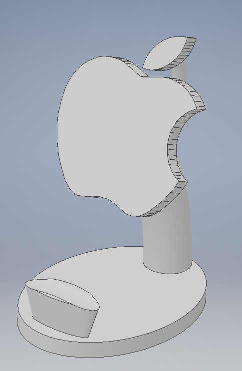 Iphone stand with Apple Logo by Norbi969 | Download free STL model ...