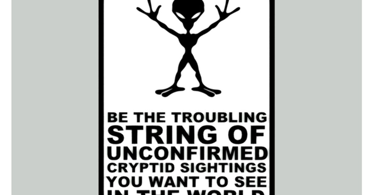 Alien Cryptid Sign by Becker Thorne | Download free STL model ...