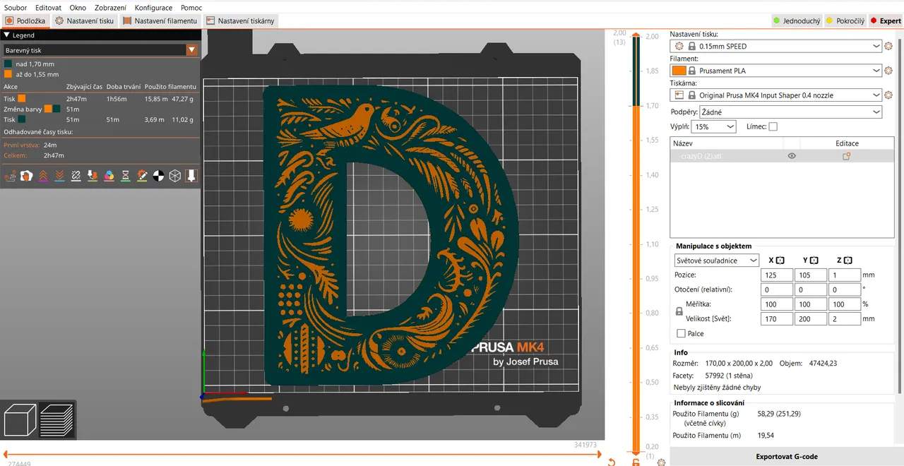 Crazy alphabet: Letter D by Nina Máčová | Download free STL model ...