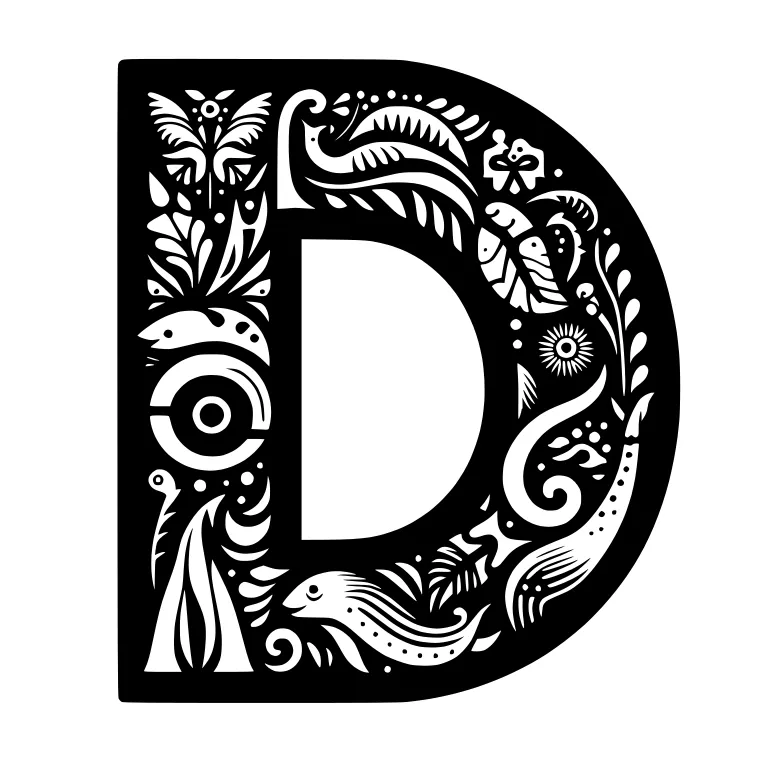 Crazy alphabet: Letter D by Nina Máčová | Download free STL model ...