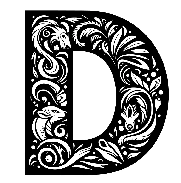 Crazy alphabet: Letter D by Nina Máčová | Download free STL model ...