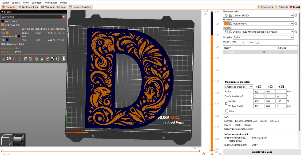 Crazy alphabet: Letter D by Nina Máčová | Download free STL model ...