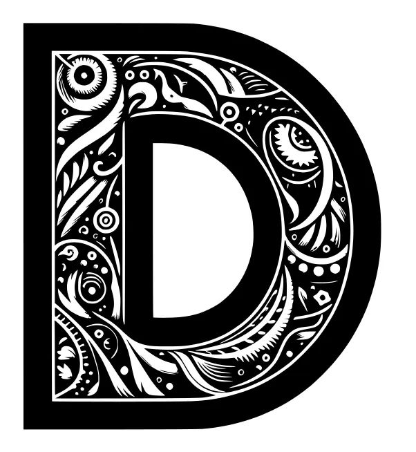 Crazy alphabet: Letter D by Nina Máčová | Download free STL model ...