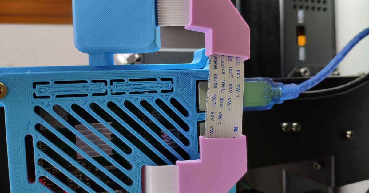 RPi Cam Cable Angle Adapter by darkhemd | Download free STL model ...