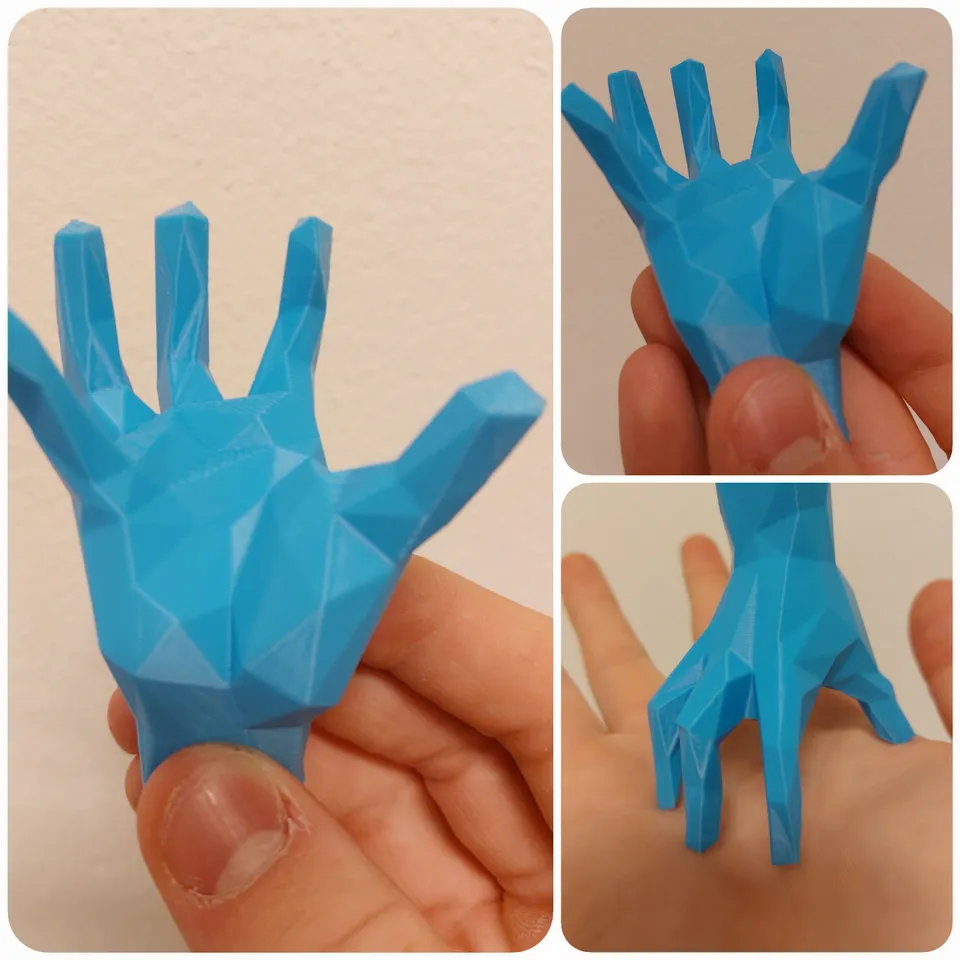 low poly hand by dark_phoenix | Download free STL model | Printables.com