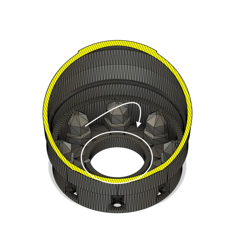 Motorised 3D Printable TurboJet Engine par DopeThings! | Téléchargez ...