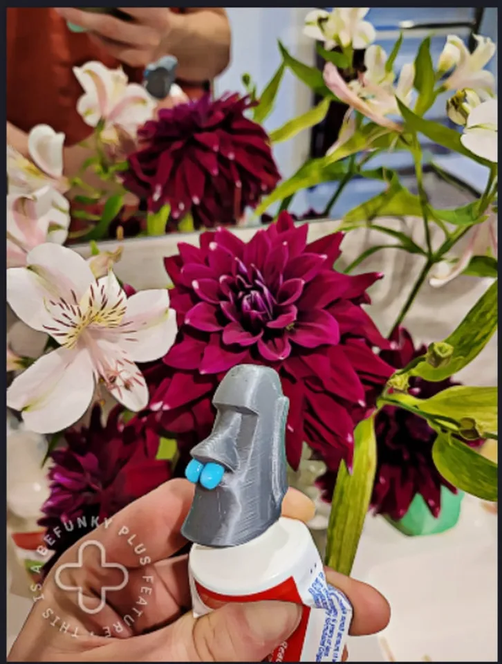 Moai toothpaste vomit by SJWH | Download free STL model | Printables.com