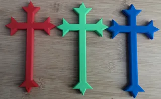 Coptic Cross with Jesus by Dinnari | Download free STL model ...