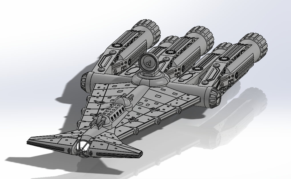 Star Wars Medium Cruiser (Crucible Inspired) by Jssharpknife | Download ...